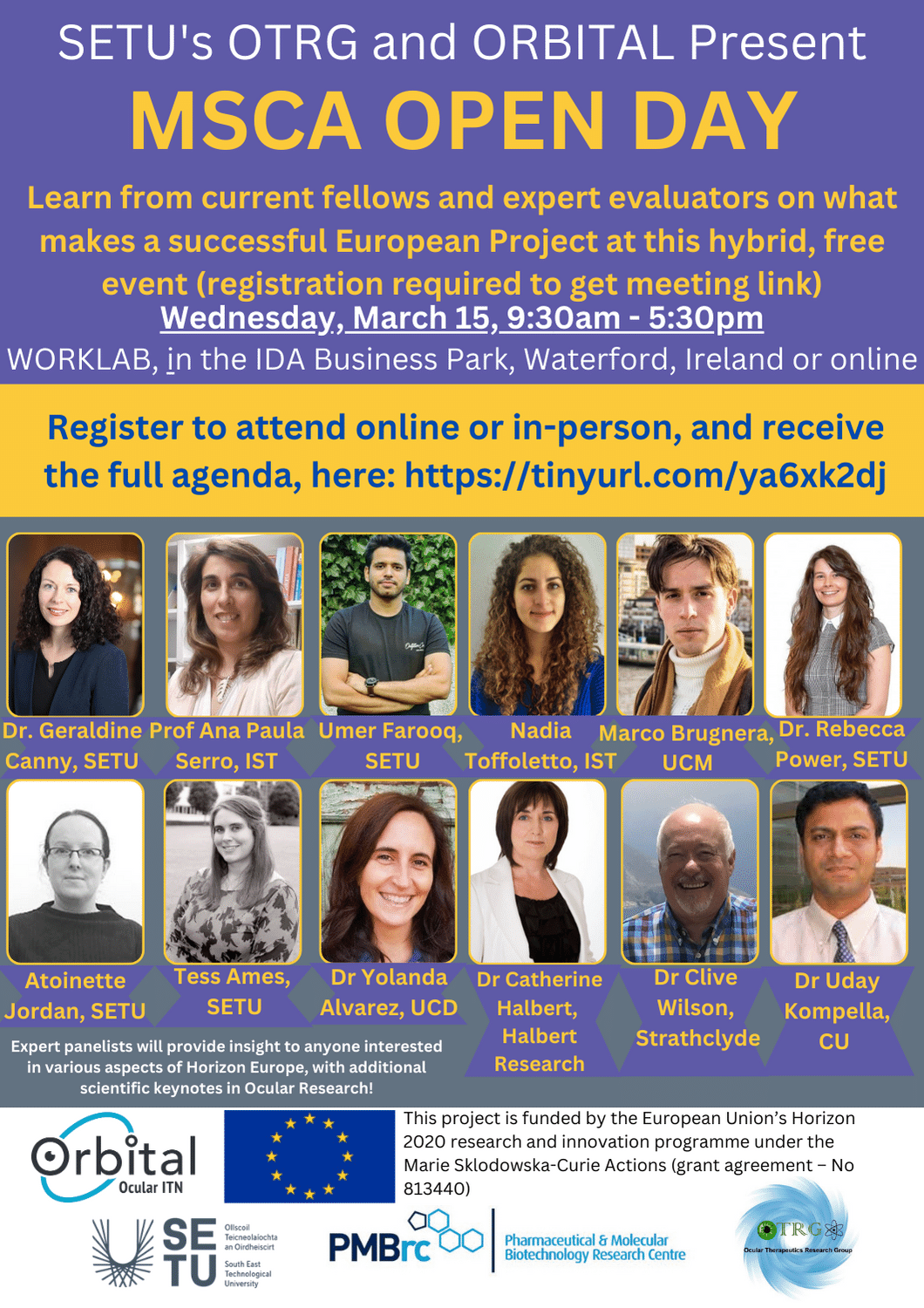 ORBITAL and GrowthHub at SETU Present: MSCA Open Day, March 15, 2023 | Marie Curie Alumni ...